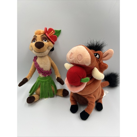Disney | Toys | Disney Lion King Hula Timon Hula Pumba With Apple 12 ...